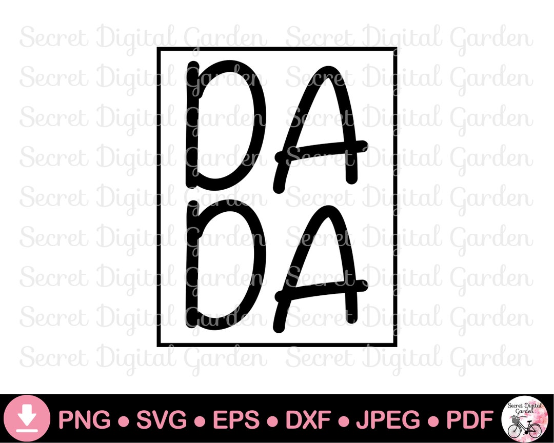 Da Da SVG PNG | Dada | New Dad Fathers Day Svg Cricut Projects - Etsy
