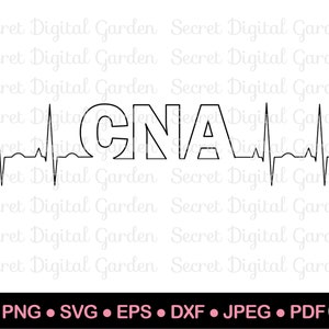 CNA Heartbeat Design | CNA Svg Png | Certified Nursing Assistant | CNA ...