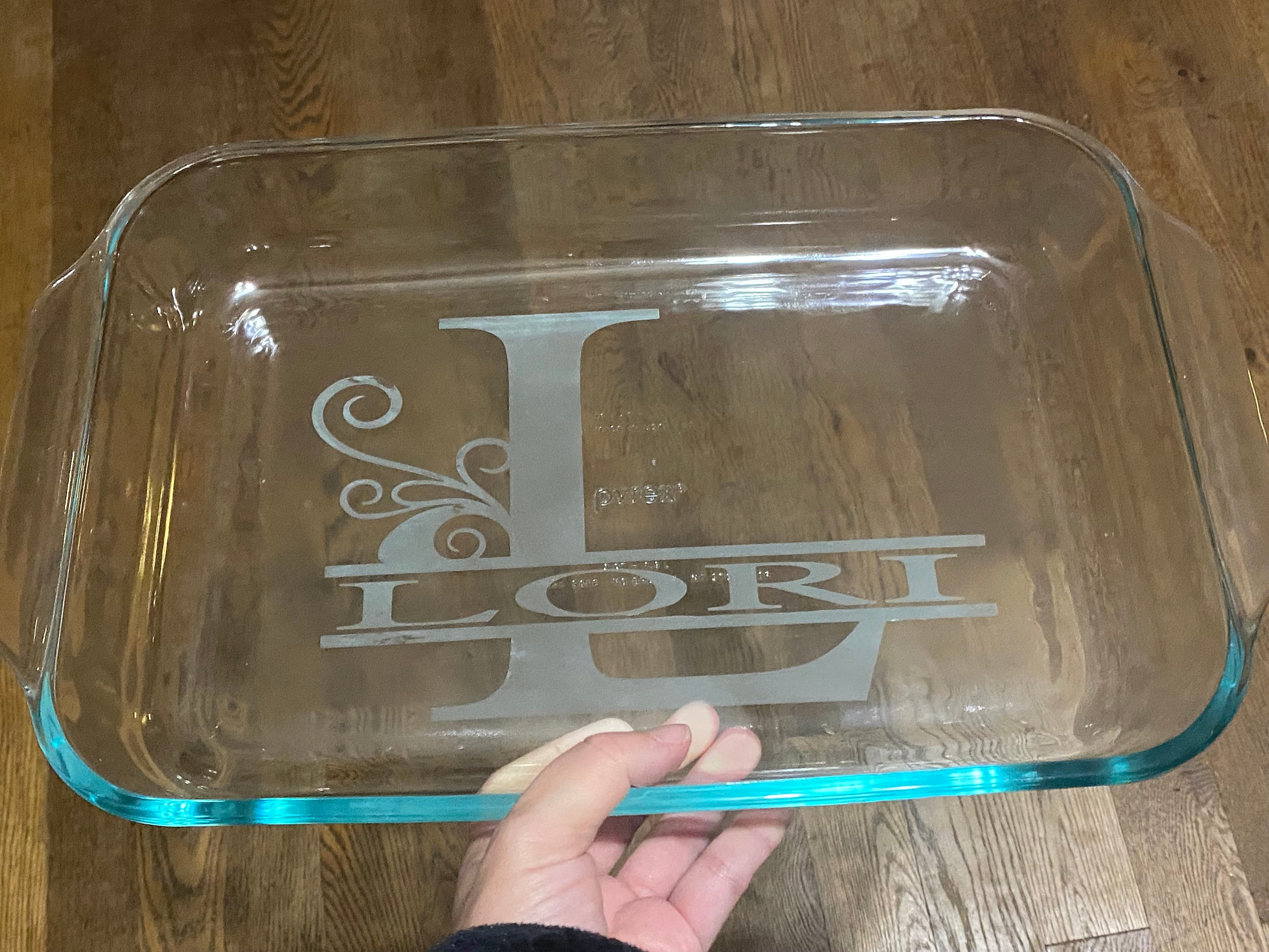 Personalized Engraved Etched Baking Dish, Christmas Gift, Wedding Gift ...