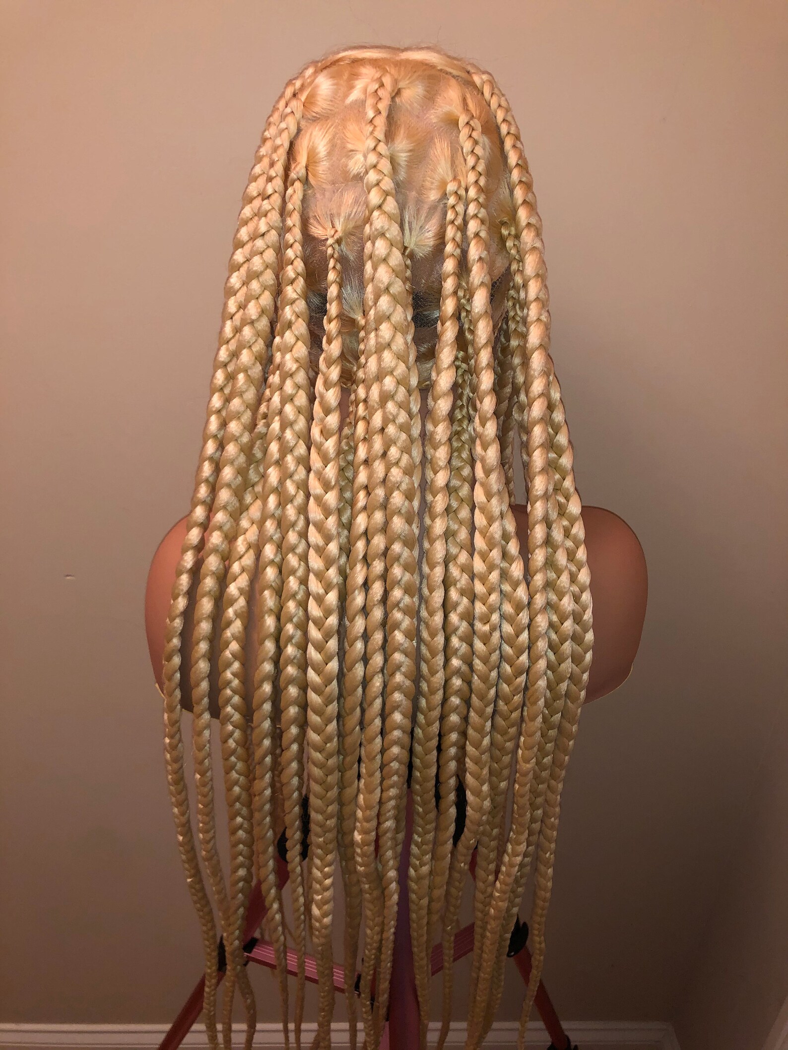 Ready To Ship 613 Full Lace Jumbo Knotless Braid Wig Etsy
