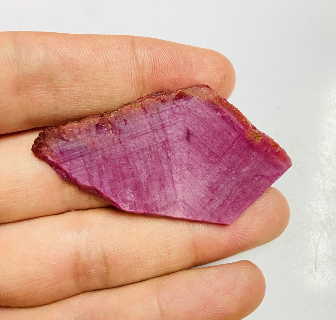 Aaa+natural Genuine Ruby Slice , Ruby Rough, Amazing Quality Ruby Slice ...