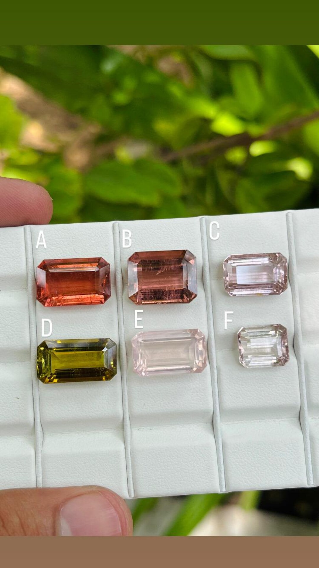 Rare Color Tourmaline Parcel | Emerald Cut Loose Gemstone Set | Top ...