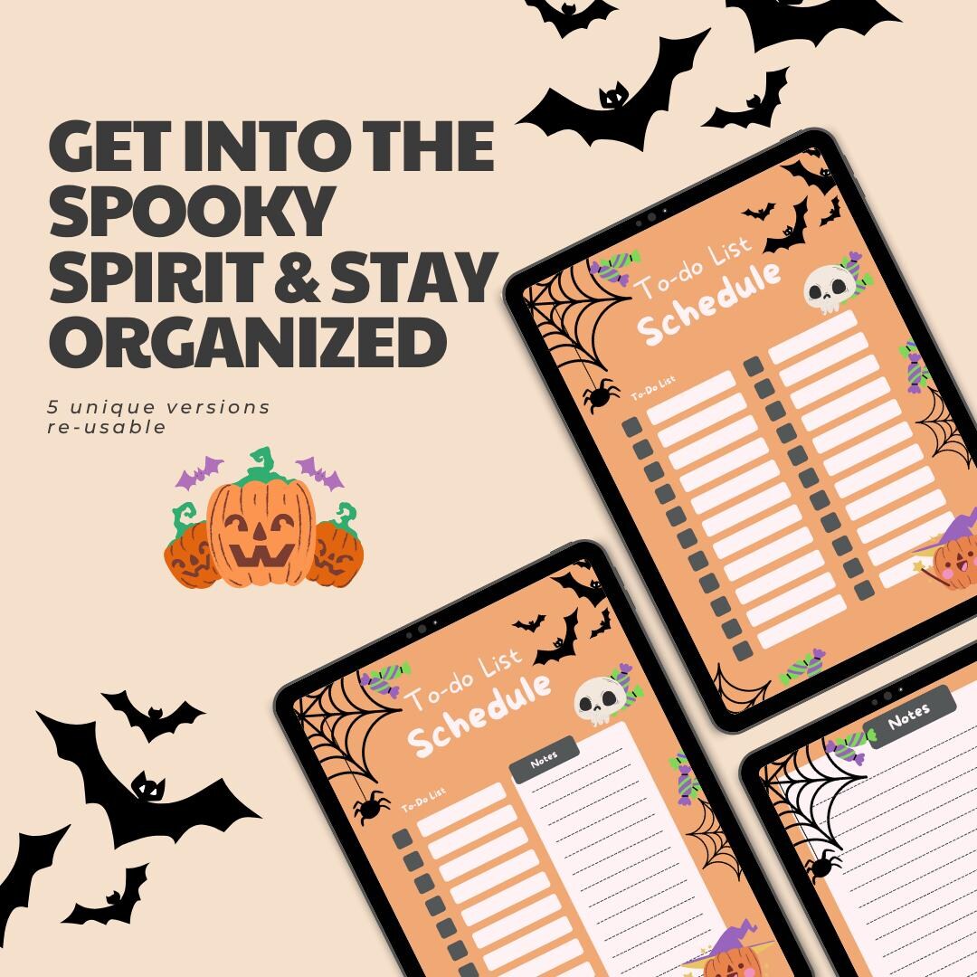 Cute Halloween To-do List - Etsy