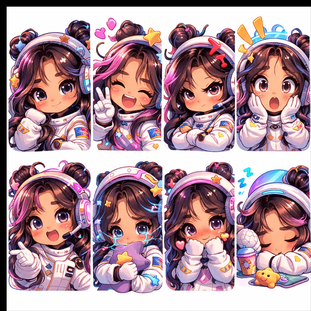 Cottagecore Fox Bundle | Reactive PNG Avatar Set | Chibi Fox Streamer ...
