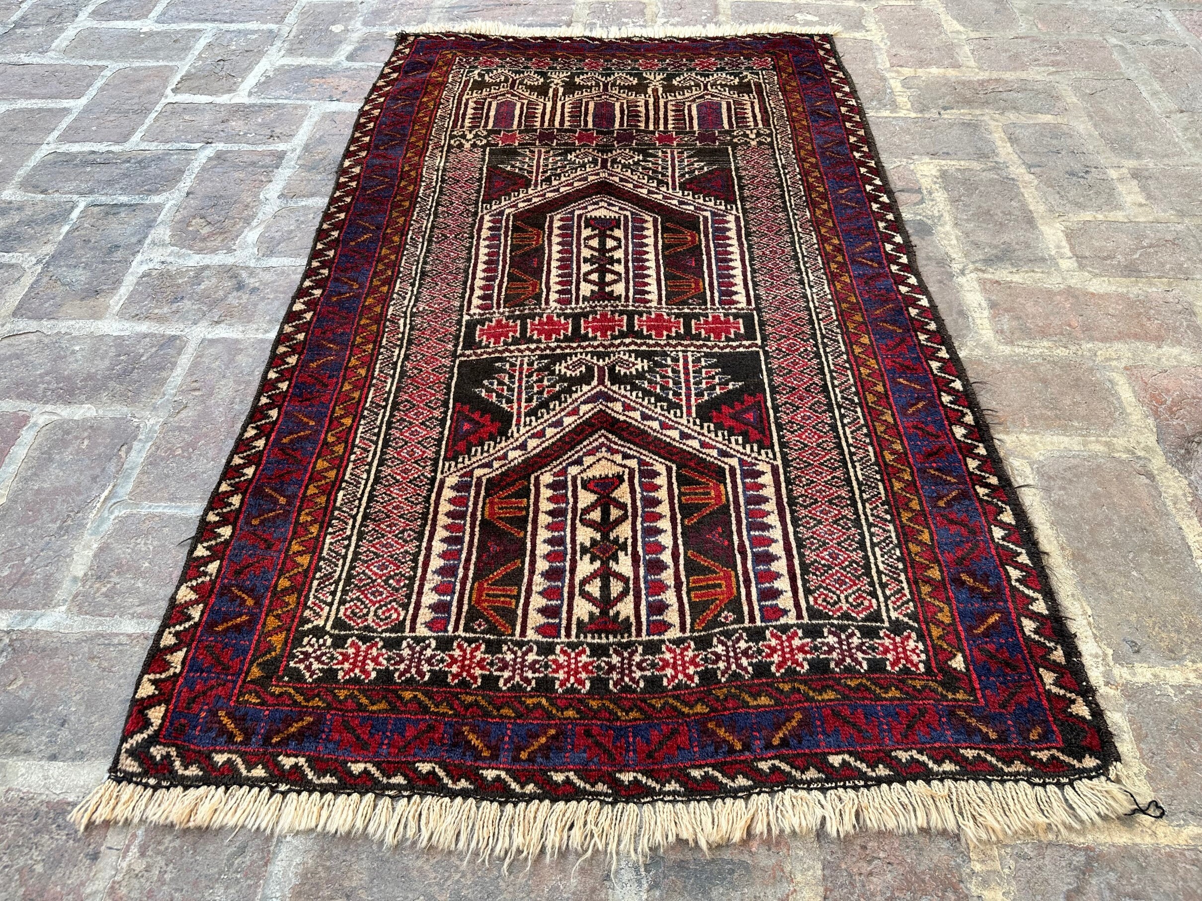 Traditional Prayer Rug 3x5 Afghan Antique Rug Faded Rug - Etsy