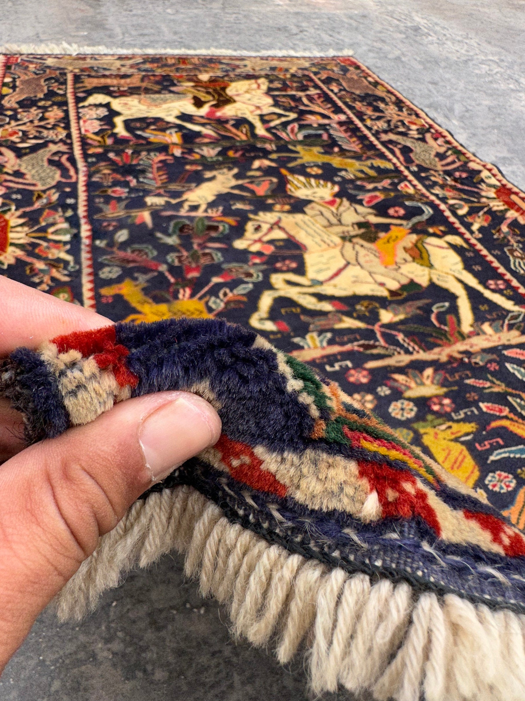 Stunning Afghan Handmade Pictorial Rug, 100% Wool Rug, Wall Hanging RUG ...