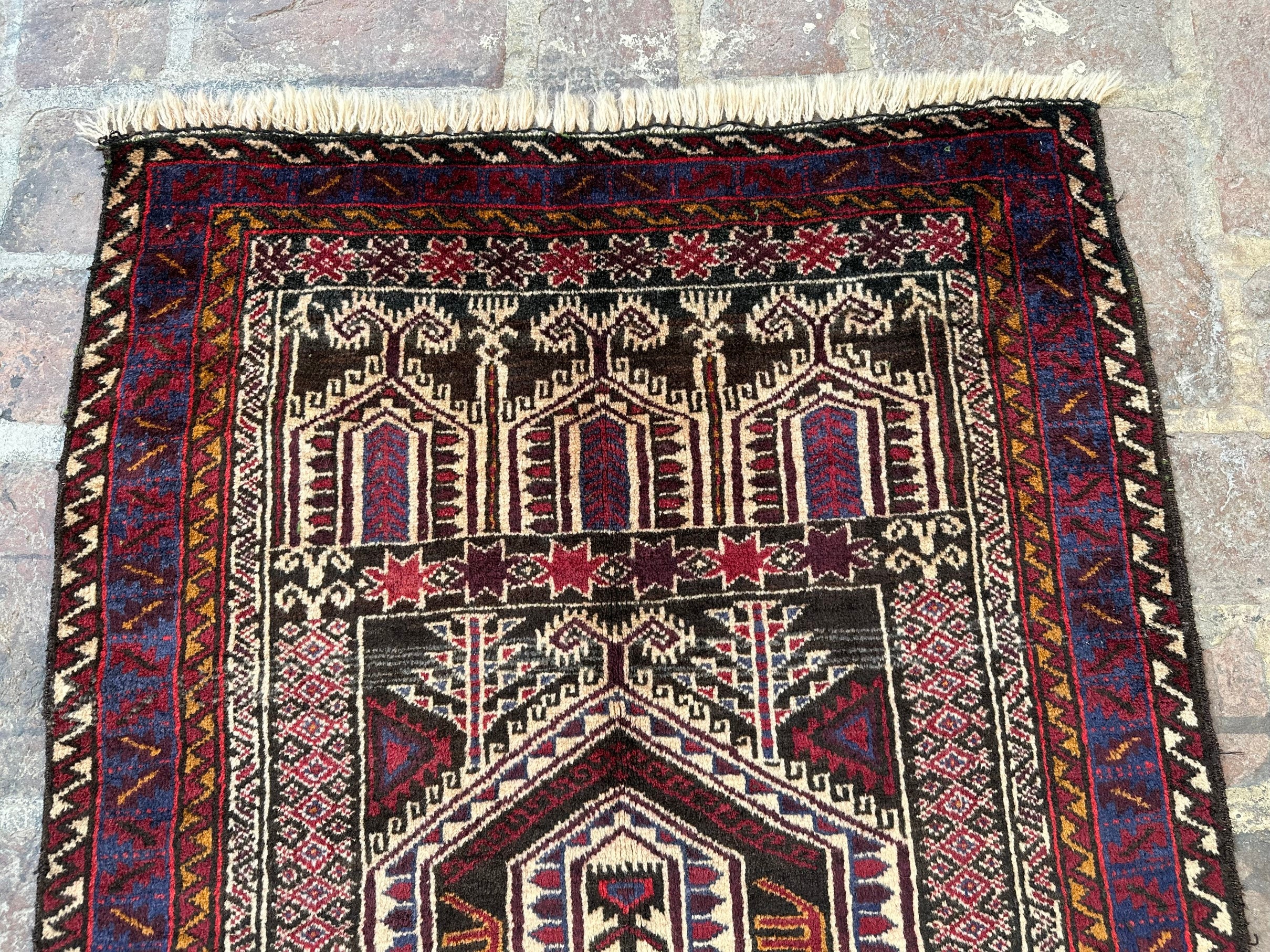 Traditional Prayer Rug 3x5 Afghan Antique Rug Faded Rug - Etsy