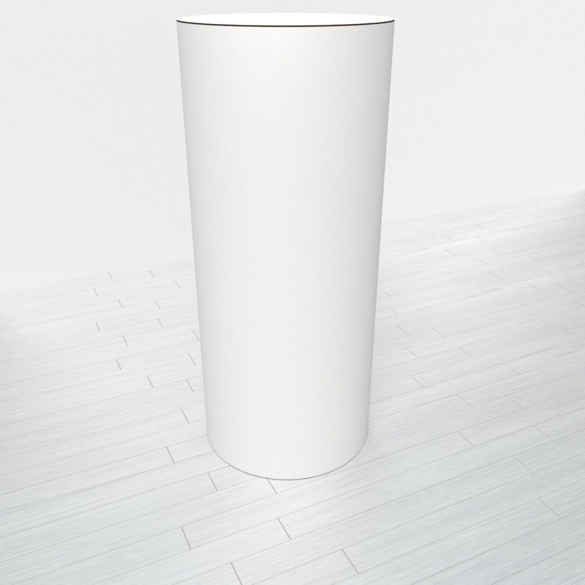 Cylindrical Pedestal - White Base + White Top - 18" X 18" X 42" - Etsy
