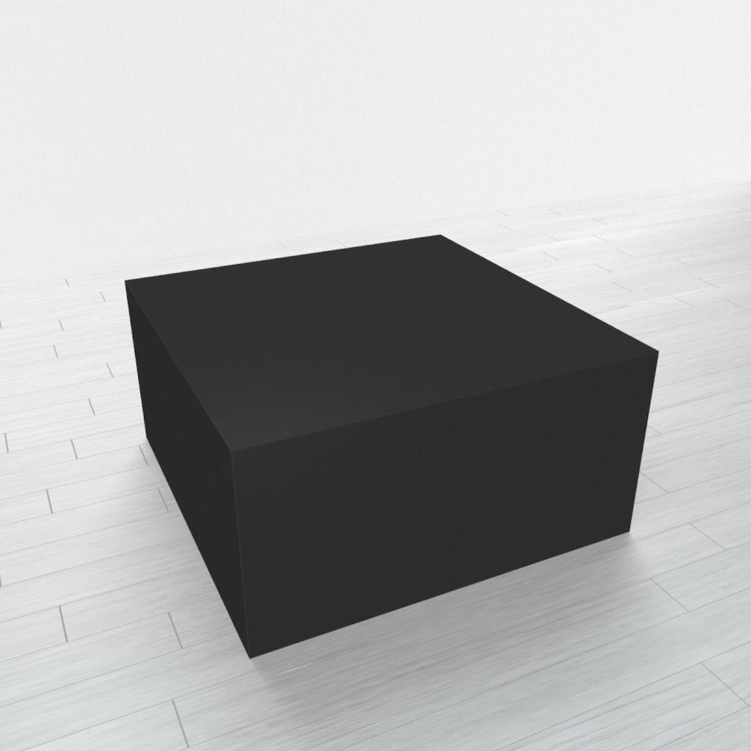 Rectangle Pedestal - Black Base + Black Top - 23" X 23" X 12" - Etsy