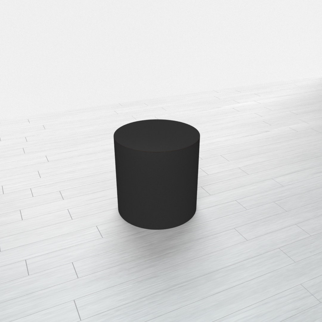 Cylindrical Pedestal - Black Base + Black Top - 10" X 10" X 7"h - Etsy