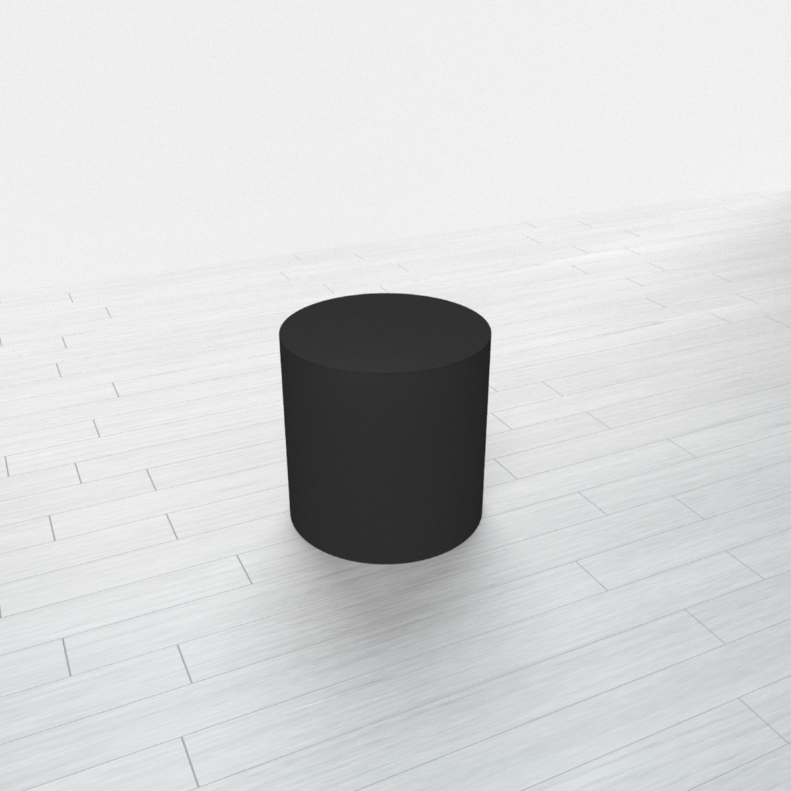 Cylindrical Pedestal - Black Base + Black Top - 10" X 10" X 7"h - Etsy