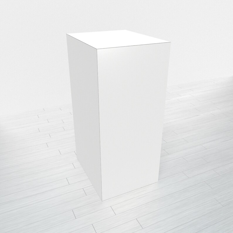 Rectangle Pedestal - White Base + White Top - 16" X 20" X 36" - Etsy