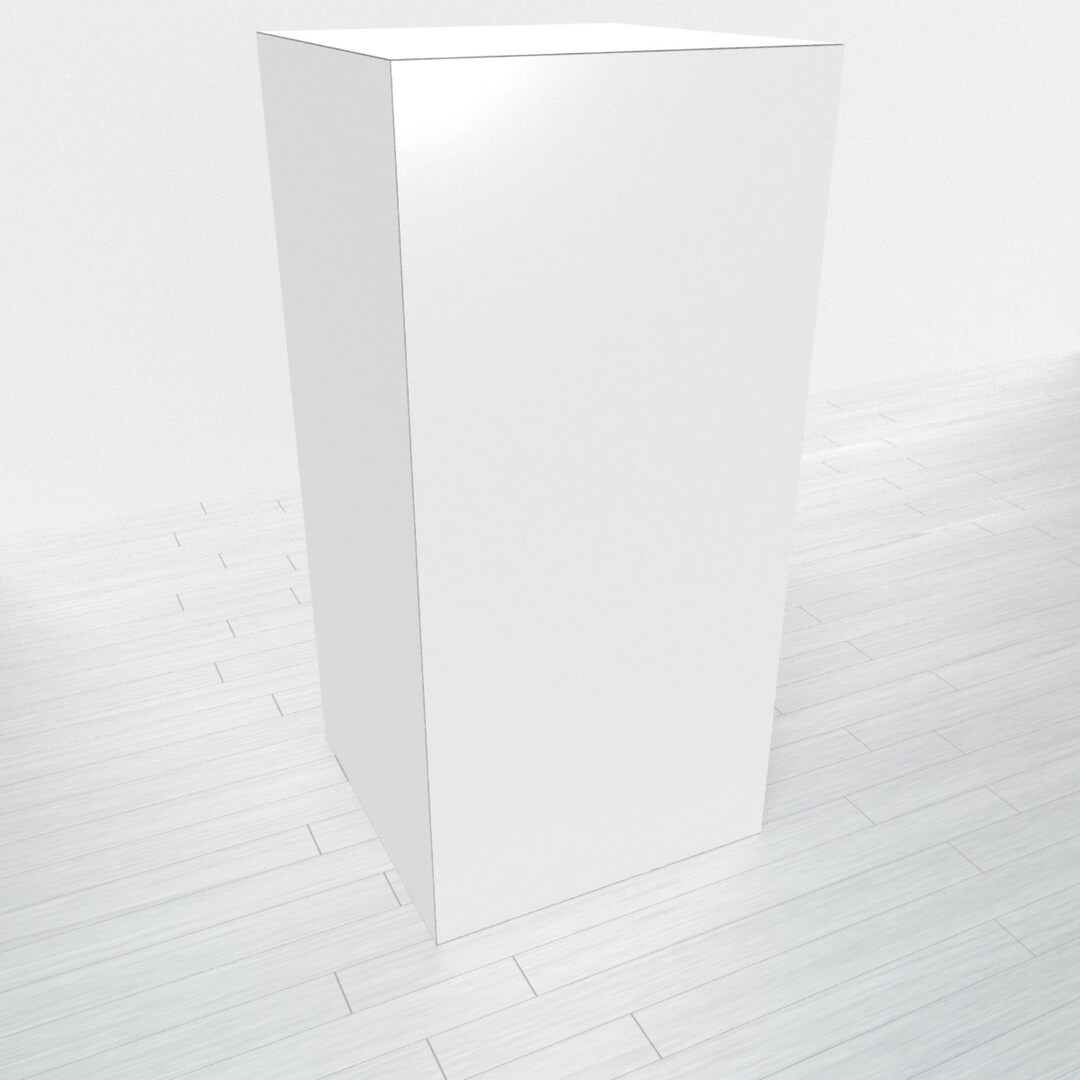 Rectangle Pedestal - White Base + White Top - 20" X 20" X 42" - Etsy