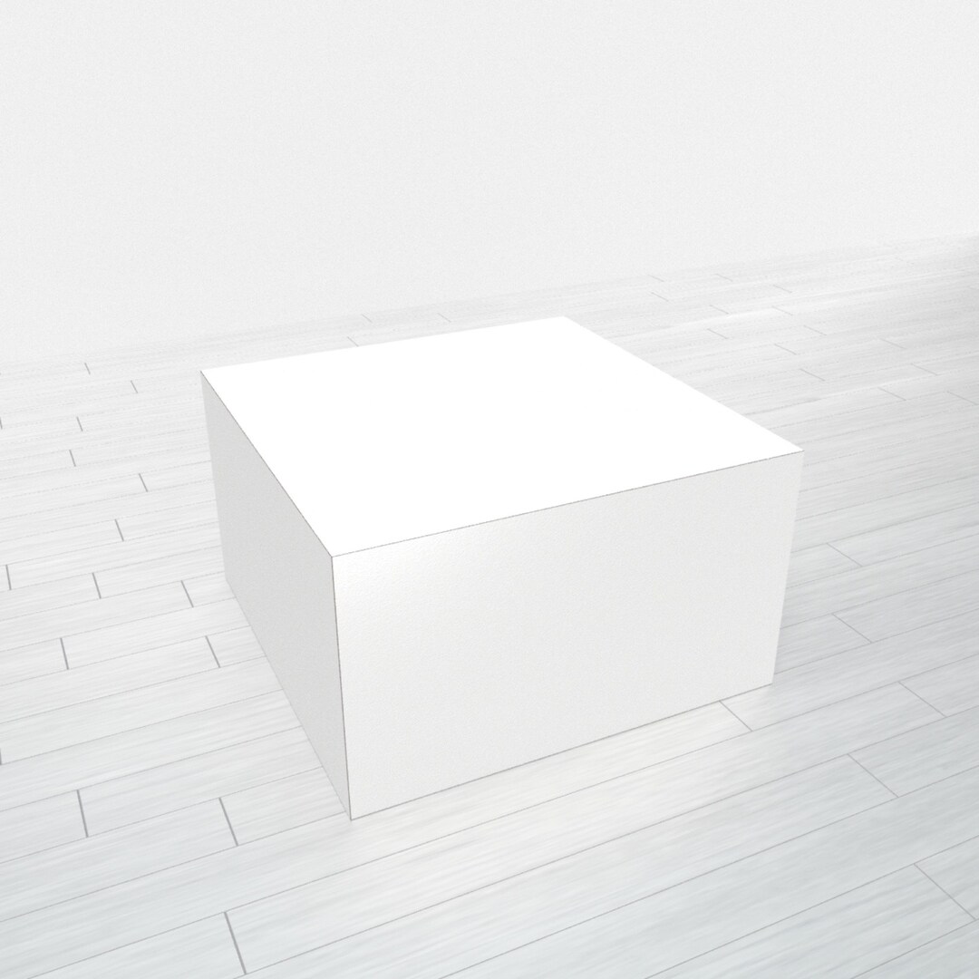 Rectangle Pedestal - White Base + White Top - 20" X 20" X 12" - Etsy