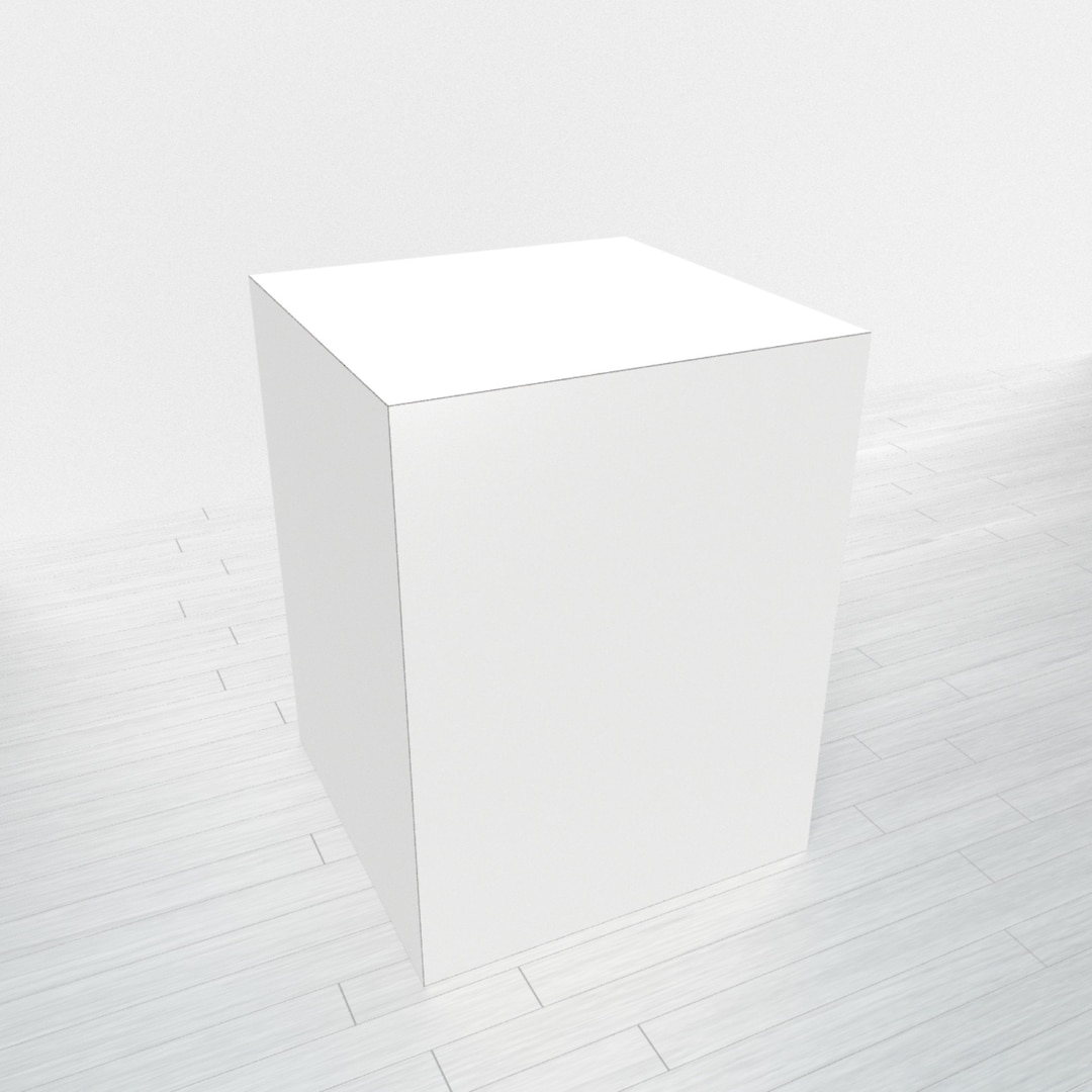 Rectangle Pedestal - White Base + White Top - 23" X 23" X 30" - Etsy