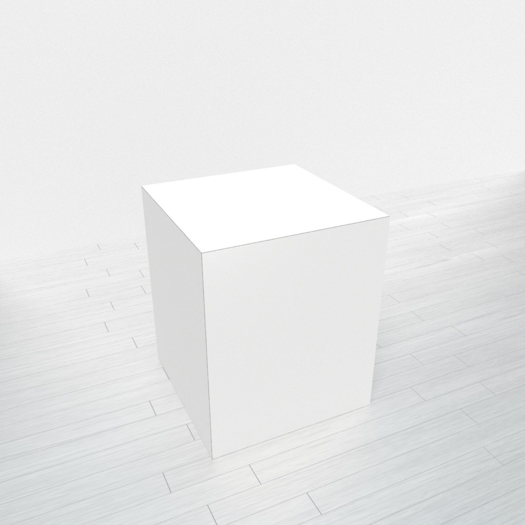 Rectangle Pedestal - White Base + White Top - 20" X 20" X 24" - Etsy