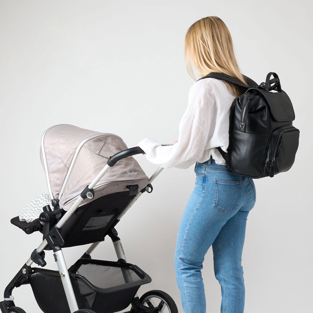 Black Baby Changing Backpack, Hospital Bag, Changing Mat, Water ...