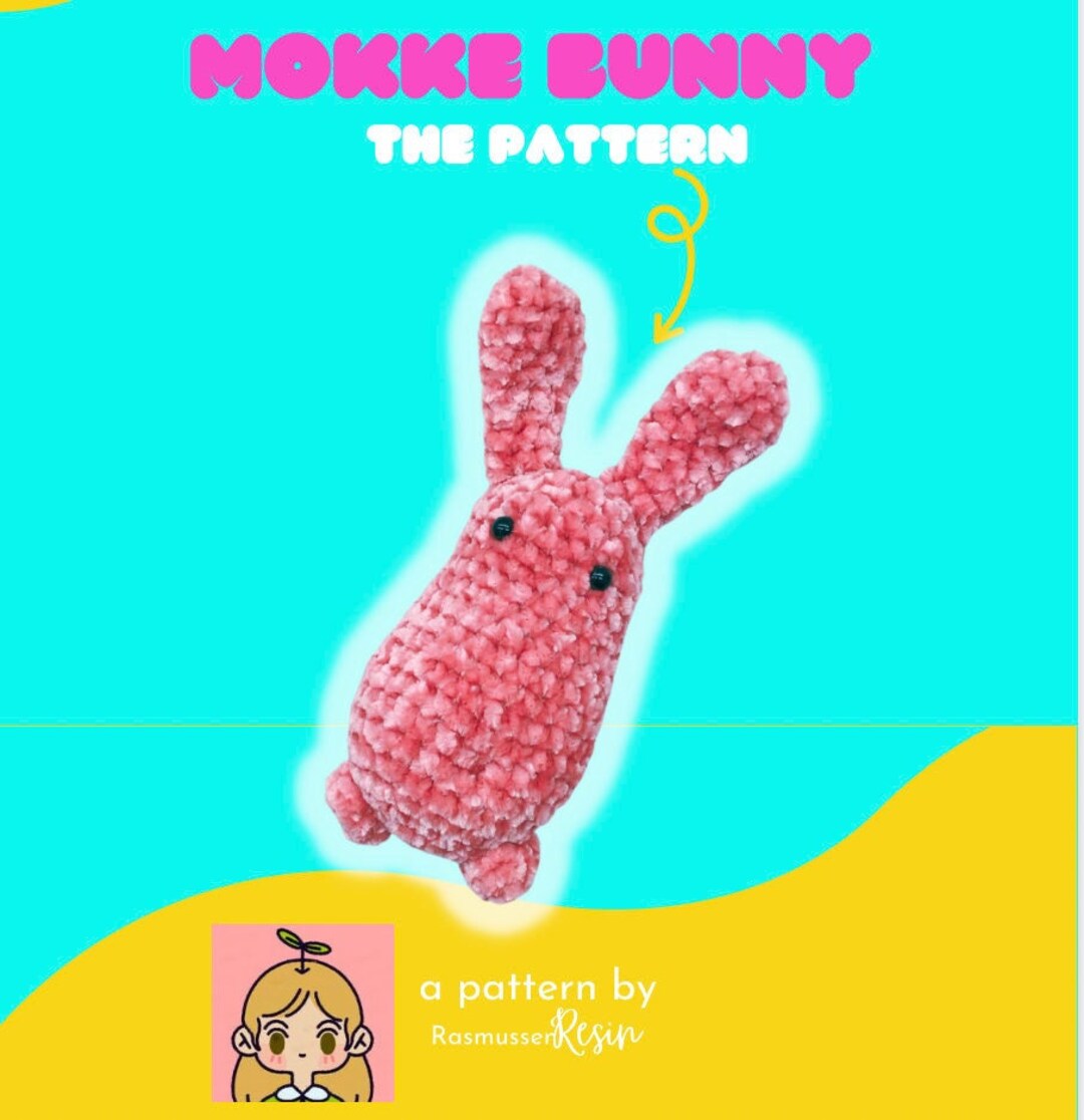 Pdf Digital Mokke Bunny Crochet Pattern Etsy