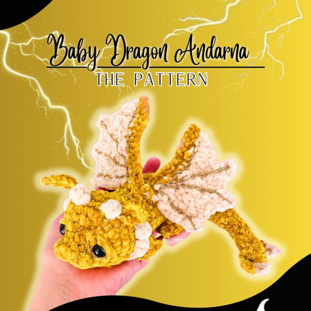 Andarna Baby Dragon- PDF Digital Crochet Pattern - Etsy