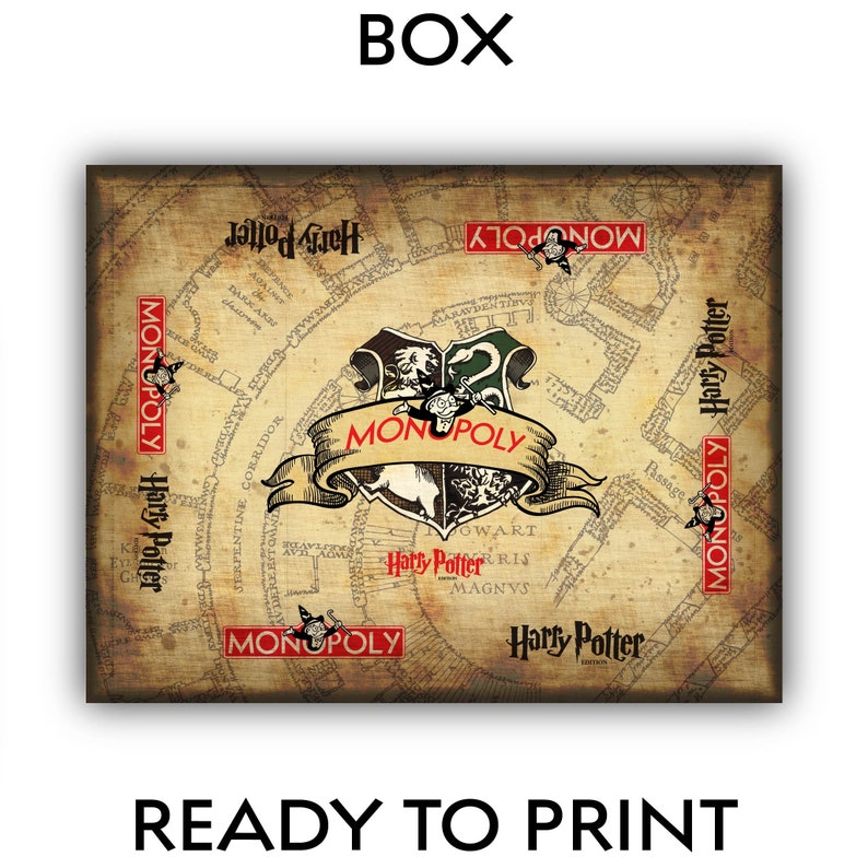 Harry Potter Monopoly Game: Custom Printable Design (PDF) - Etsy