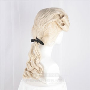Wig Cosplay Wig Judge Wig Lawyer Wig Costume Wig White Blonde Long - Etsy