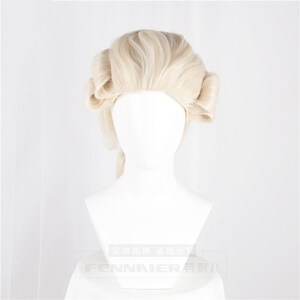 Wig Cosplay Wig Judge Wig Lawyer Wig Costume Wig White Blonde Long - Etsy