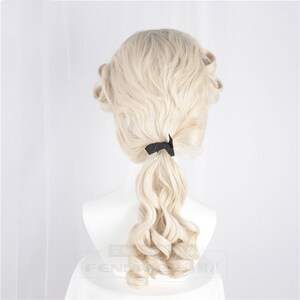 Wig Cosplay Wig Judge Wig Lawyer Wig Costume Wig White Blonde Long - Etsy
