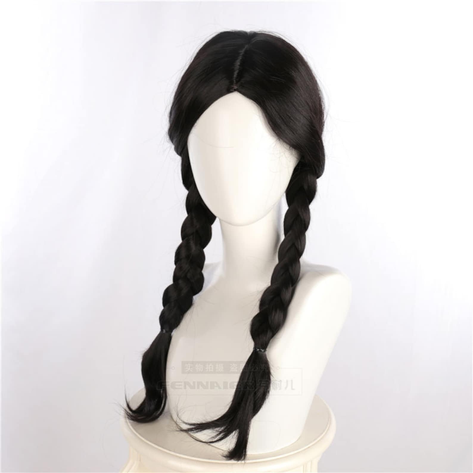 Wig Cosplay Wig Costume Wig Long Black Wig Braided Wig - Etsy