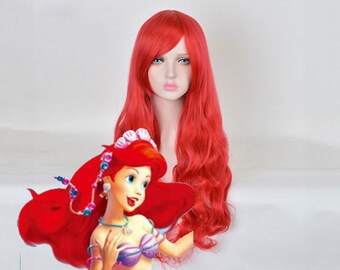Princess Ariel Red Hair Wig - Etsy