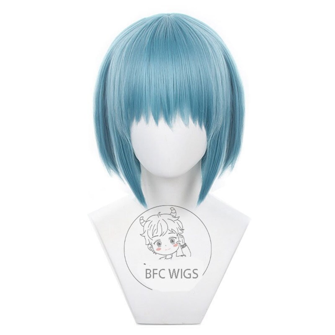 Wig Sayaka Miki Cosplay Wig みきさやか Wig Short Blue Role Playing Wig ...
