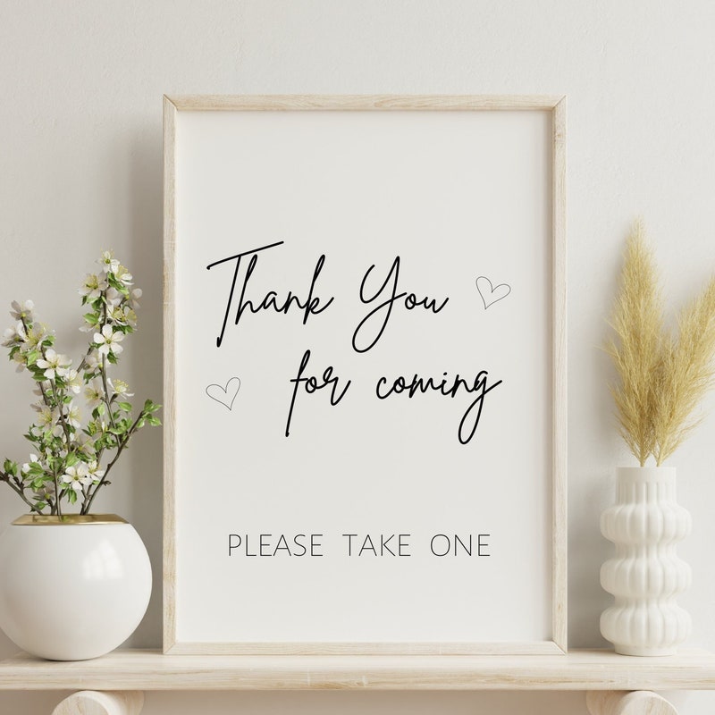 Please Take One Sign - Etsy