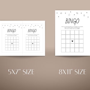 Baby Bingo, Baby Shower Game, Baby Shower Bingo, Black White Printable ...