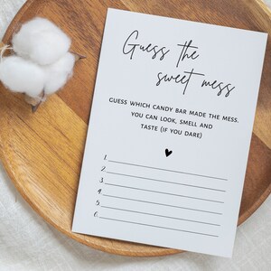 Guess the Sweet Mess, Baby Shower Games, Dirty Diaper Game, Guess the ...