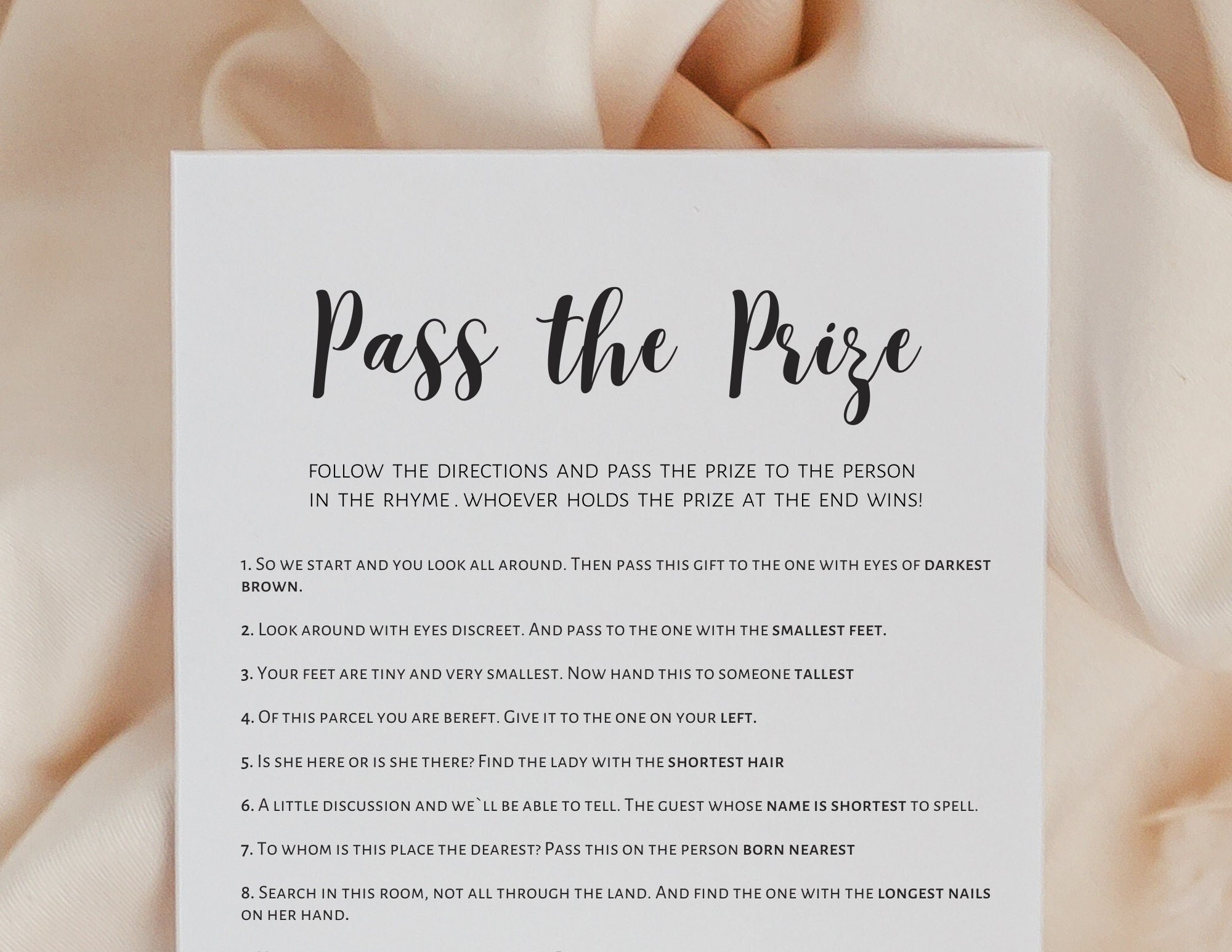 Pass the Prize, Baby Shower Game, Pass the Gift, Baby Shower Activity ...