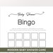 Baby Bingo, Baby Shower Games, Black and White, Printable Games, Baby ...