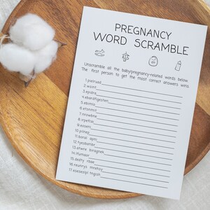 Word Scramble, Baby Shower Game, Gender Reveal Games, Guess Words Game ...