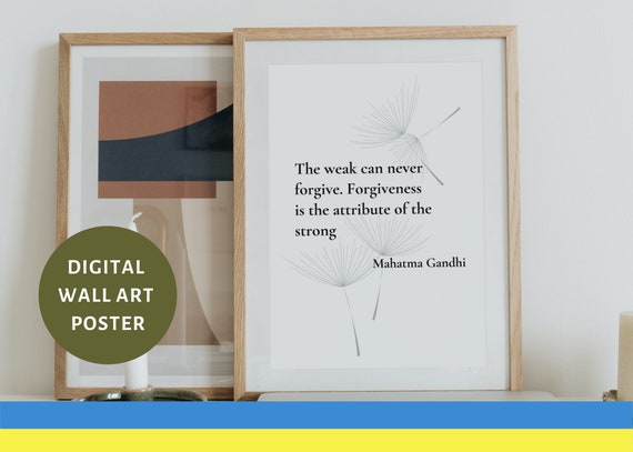 Poster With Quotes Digital Wall Decor Print PNG SVG PDF | Etsy