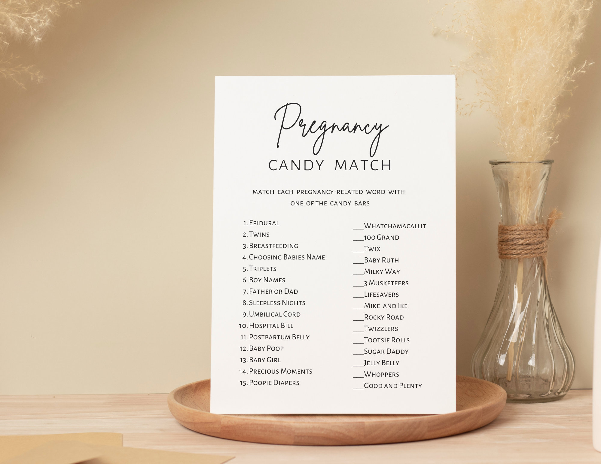 Pregnancy Candy Match, Baby Shower Game, Sweet Baby Game, Gender Reveal ...