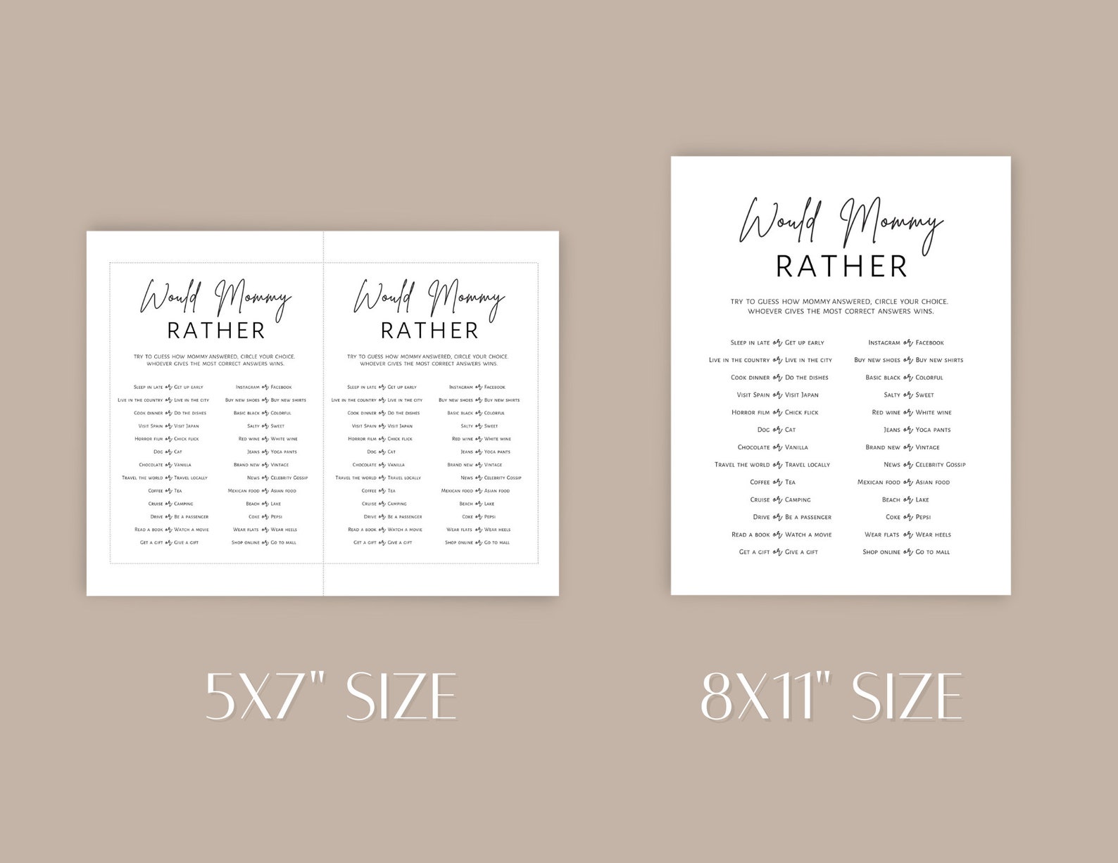 Baby Shower Games Bundle, Jeopardy, Family Feud, Dad Jokes, Would She ...