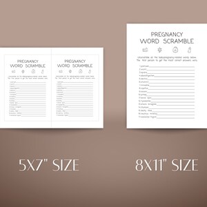Word Scramble, Baby Shower Game, Gender Reveal Games, Guess Words Game ...