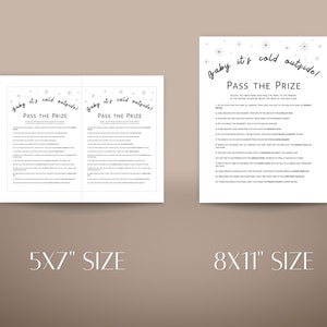 Pass the Prize, Baby Shower Game Winter, Pass the Poem, Pass the Gift ...
