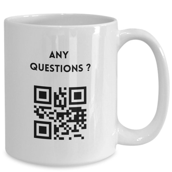 Qr Code Ceramic Mug - Etsy