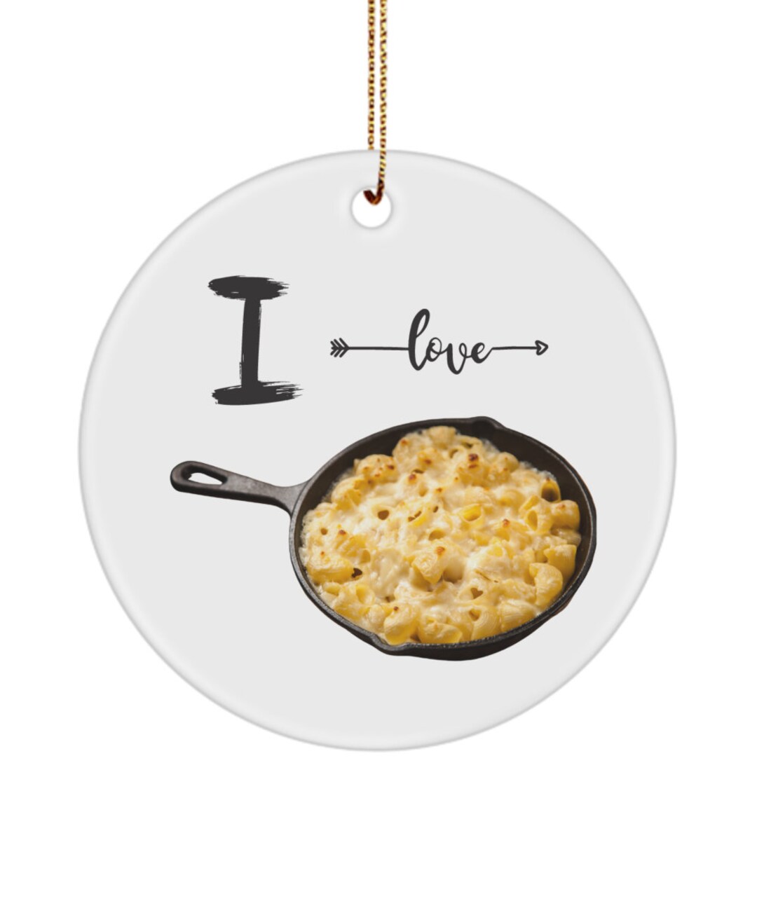 I Love Mac and Cheese Ornament, Mac N Cheese Ornament, Mac N Cheese ...