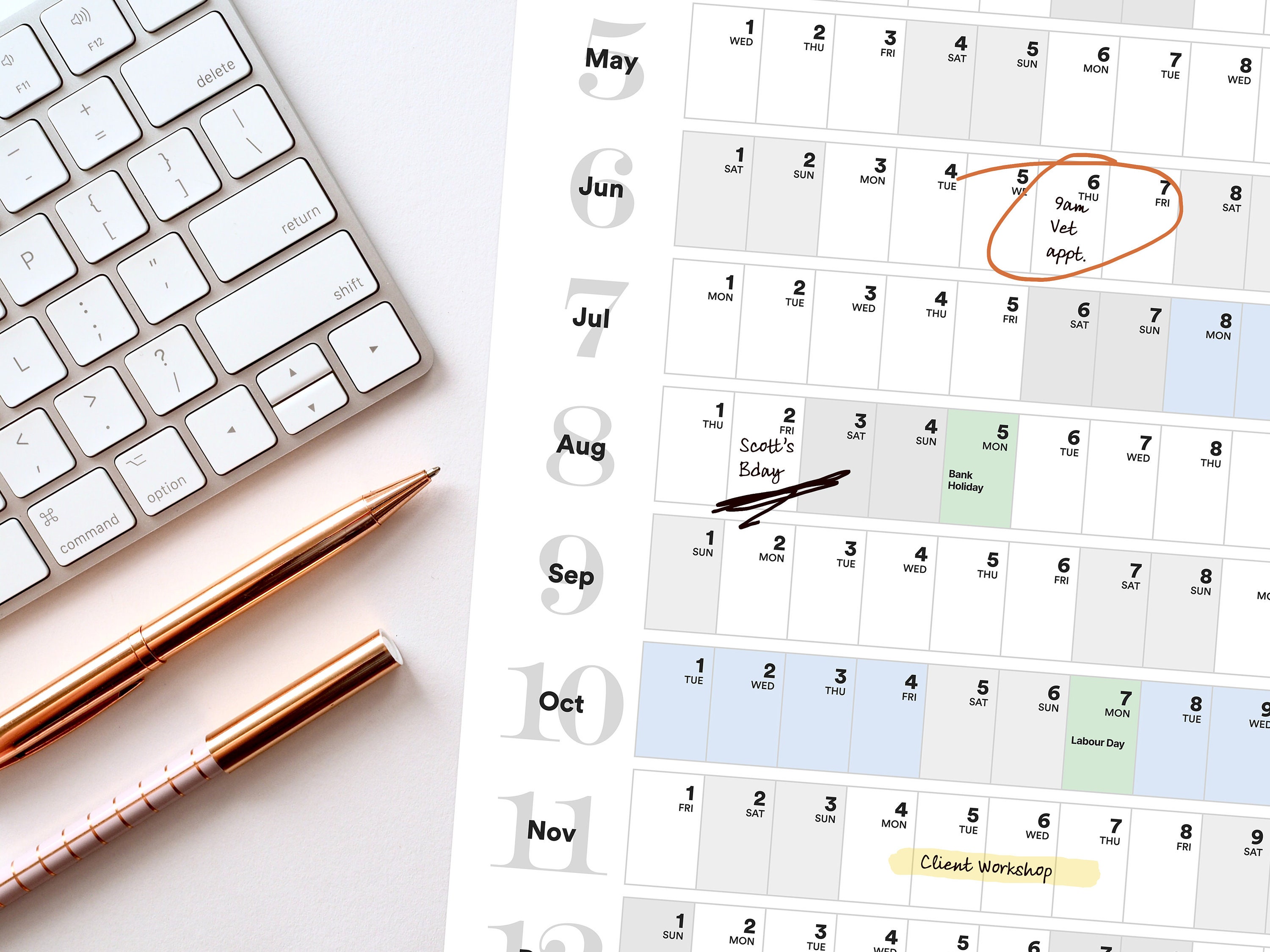 VICTORIA, Australia Calendar 2024 Wall Planner Includes School Holidays ...