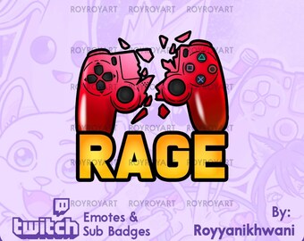 Rage emote | Etsy