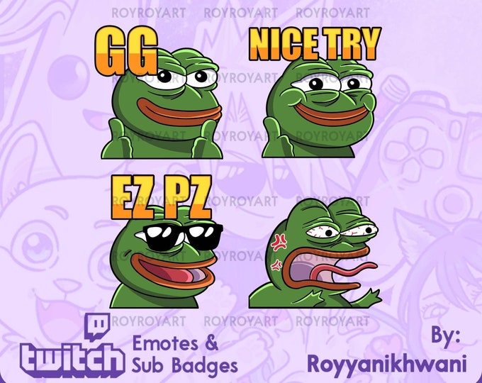 Pixel Peepo Sub/bit Badges - Etsy Canada