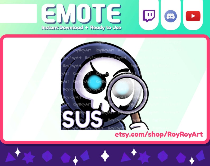 Twitch Emote - Halloween Grim Reaper SUS Sub Emoji - Etsy