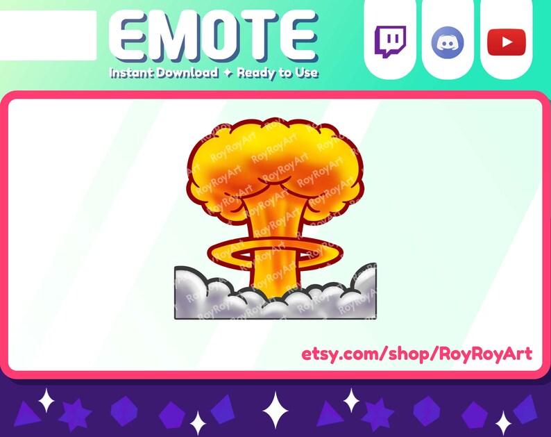 Twitch Emote - EXPLOSION - Etsy