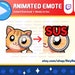 Twitch Emote Animated - Orange Cat SUS Emote Animated - Etsy