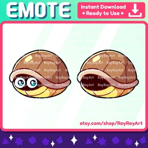 Twitch Emote - Turtle Shell Lurk Scared Emote / Sub Emoji - Etsy